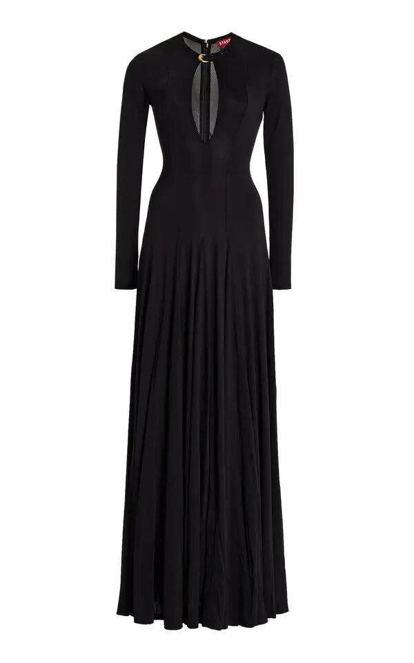 knee length dresses for ladies Amerie 2.0 Maxi Dress Navy – Aseye Studio main image 0