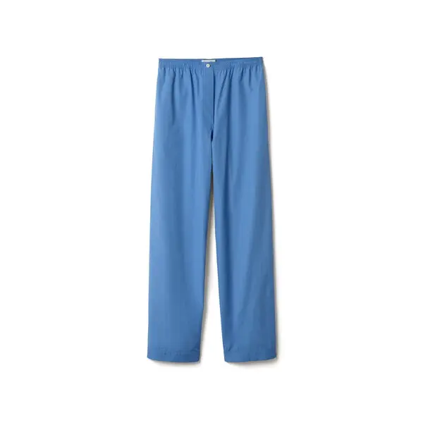 Miu Miu Poplin Pajama Pants - Sapphire Blue