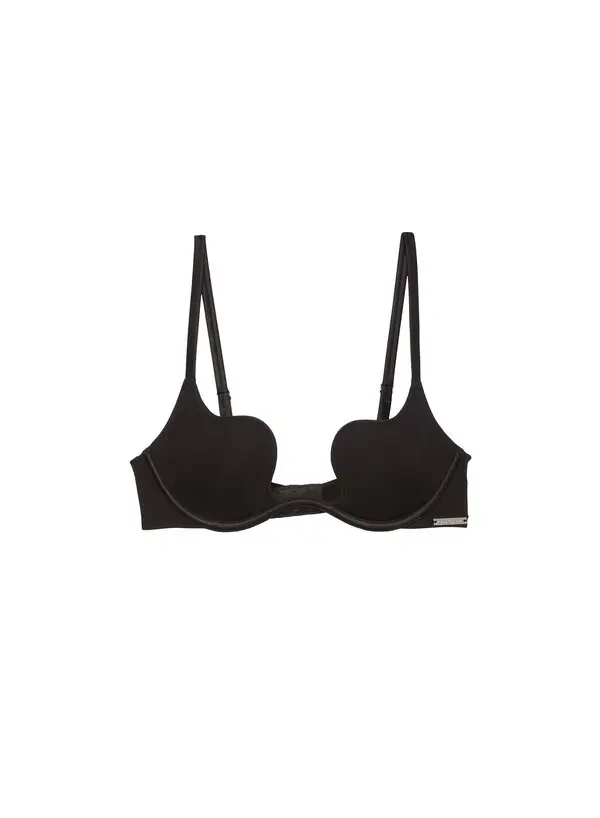 Fleur Du Mal Seduce U-plunge Bra - Black