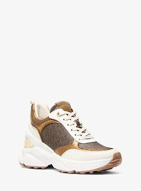 Michael Kors Katrina Trainer Brown 69% Off Editorialist