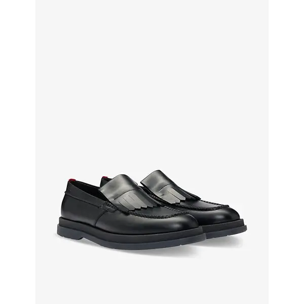 Hugo Tassel-embellished Leather Moccasins