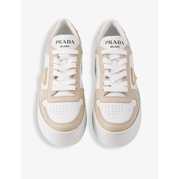 Prada Platform-sole Leather Trainers
