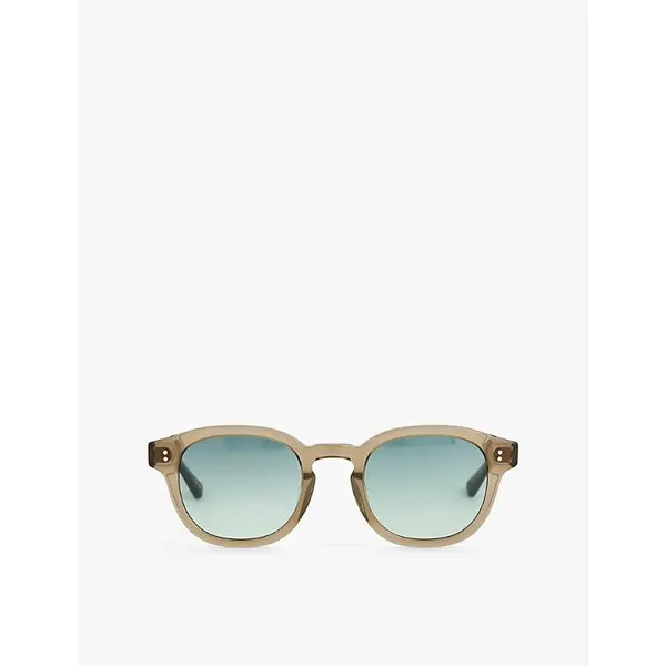 MESSYWEEKEND Bille Square-frame Sunglasses - Bottle/green