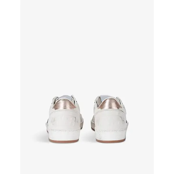 GOLDEN GOOSE Ball Star 11918 Star-embroidered Leather Low-top Trainers - White/comb