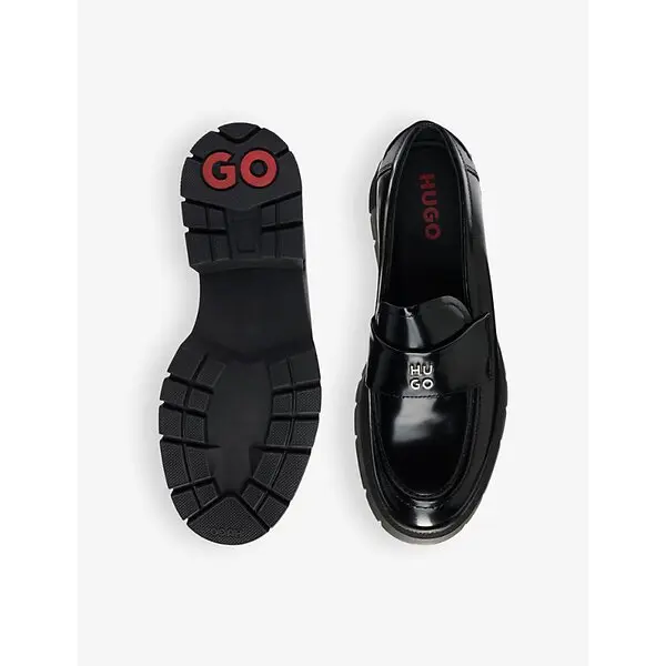 Hugo Stacked-logo Chunky Loafers