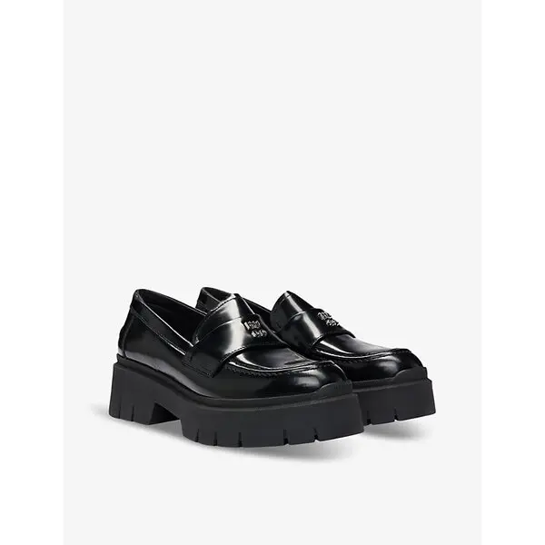 Hugo Stacked-logo Chunky Loafers