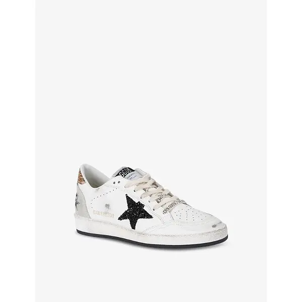 GOLDEN GOOSE Ball Star Leather Low-top Trainers - White/comb