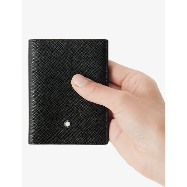 Montblanc Sartorial Logo-embellished Grained-leather Card Holder