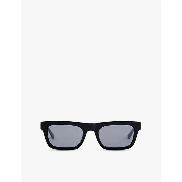MESSYWEEKEND Square-frame Acetate Sunglasses - Black/grey