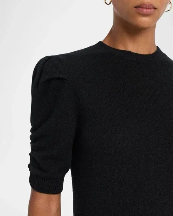 FRAME Ruched Cashmere-wool Sweater