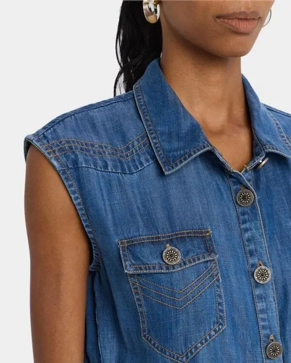 Ramy Brook Paxton Mini Dress - Chambray