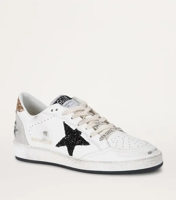 GOLDEN GOOSE Ball Star Leather Sneakers - White