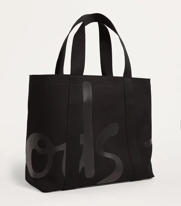 Harrods Cotton Logo Tote - Black