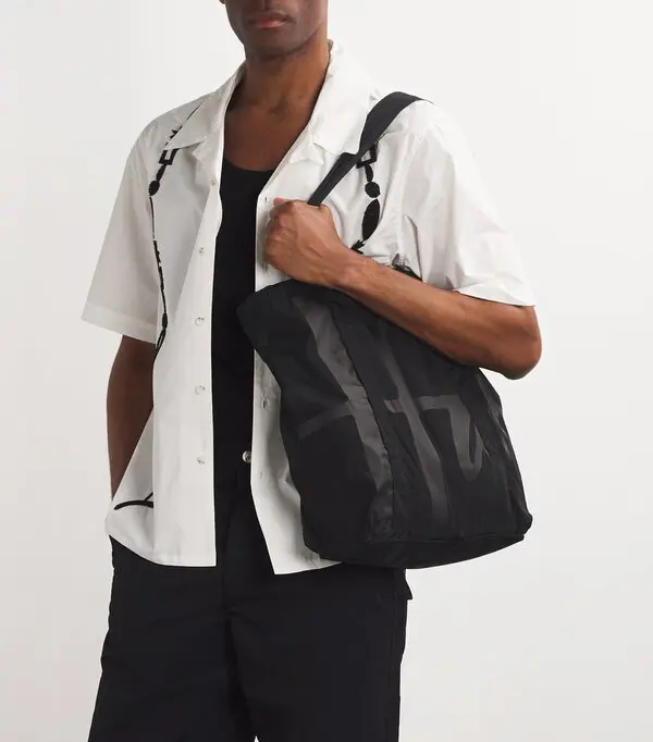 Harrods Logo Pocket Shopper - Black