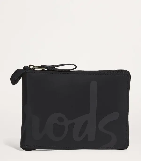 Harrods Logo Pocket Shopper - Black