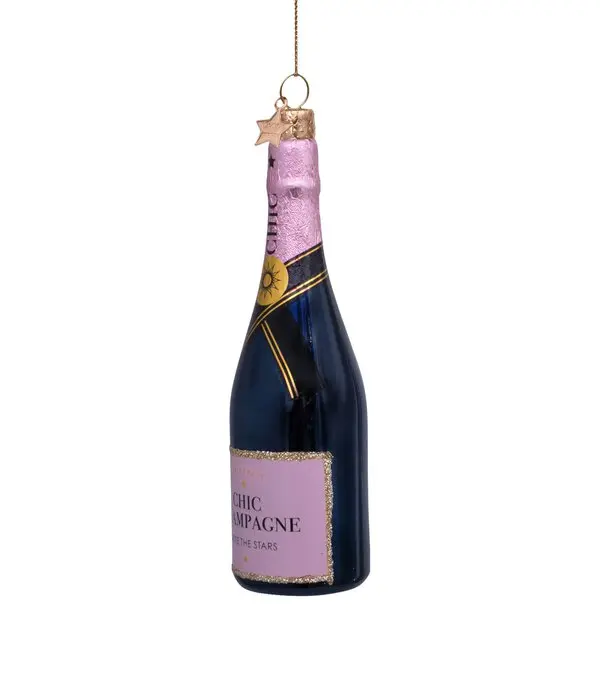Harrods Glass Champagne Tree Decoration