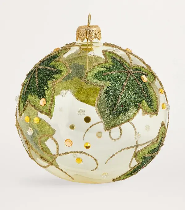Harrods Glass Ivy Bauble