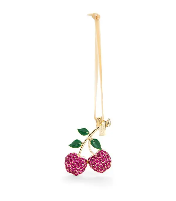 JOANNA BUCHANAN Crystal-embellished Cherries Tree Decoration - Pink