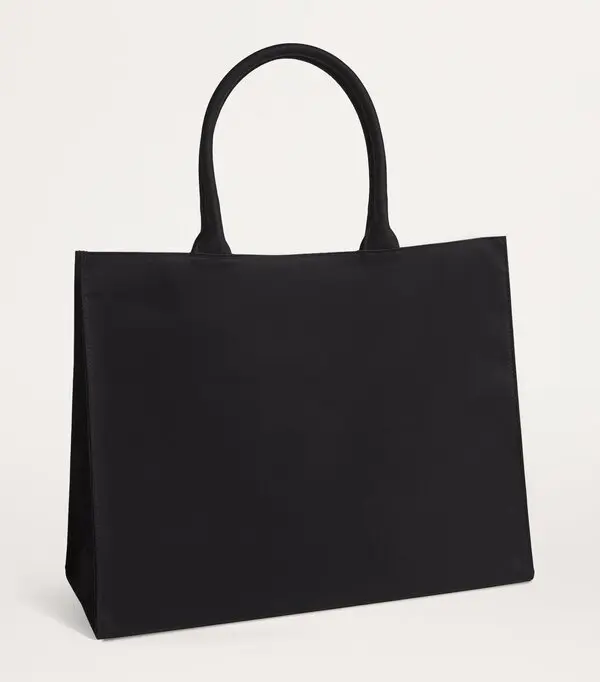 Harrods Cotton Logo Tote Bag - Black