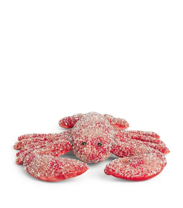 ANKE DRECHSEL Silk Velvet Sequin-embellished Luxus Lobster