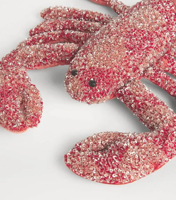 ANKE DRECHSEL Silk Velvet Sequin-embellished Luxus Lobster