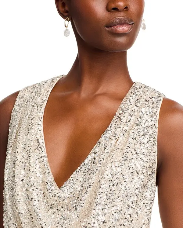 Eliza J Halter Sequin Gown