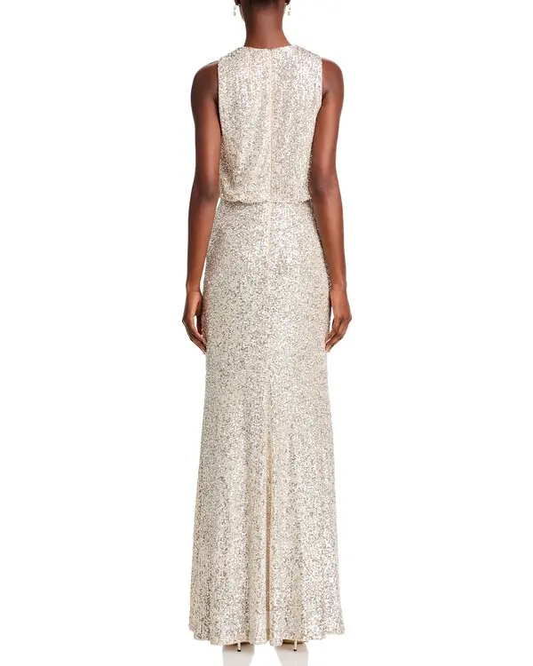 Eliza J Halter Sequin Gown