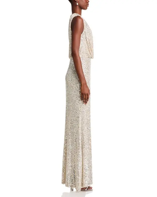 Eliza J Halter Sequin Gown