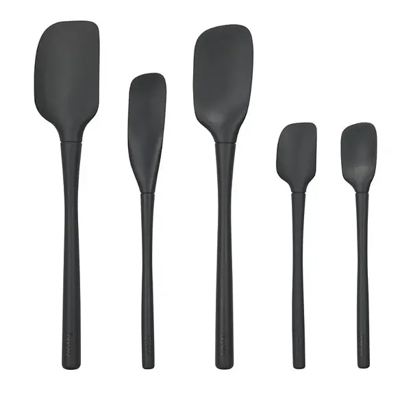 TOVOLO Flex-core Silicone 5-piece Spatula Set - Black