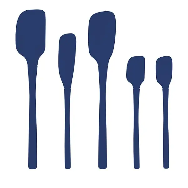 TOVOLO Flex-core Silicone 5-piece Spatula Set - Medium Blue