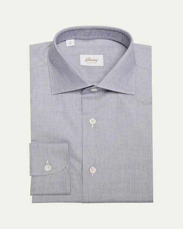 Brioni Cotton Chambray Dress Shirt