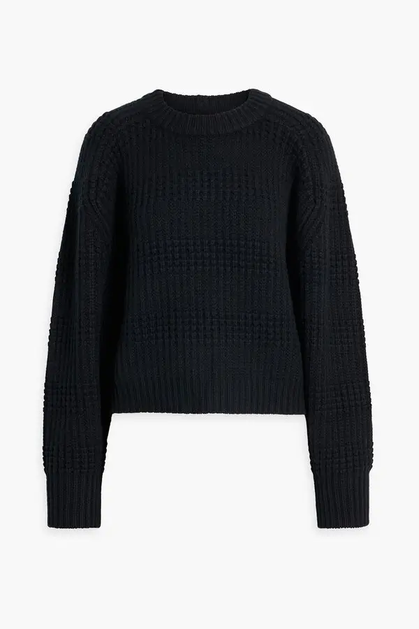Loulou De Saison Loulou Studio Duba Oversized Ribbed Cashmere Sweater - Black
