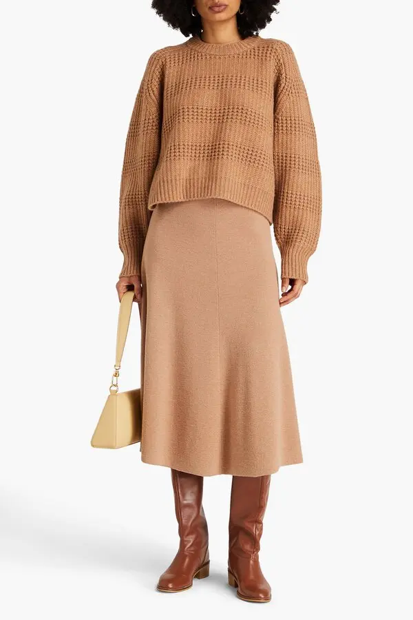 Loulou De Saison Loulou Studio Duba Oversized Ribbed Cashmere Sweater - Light Brown