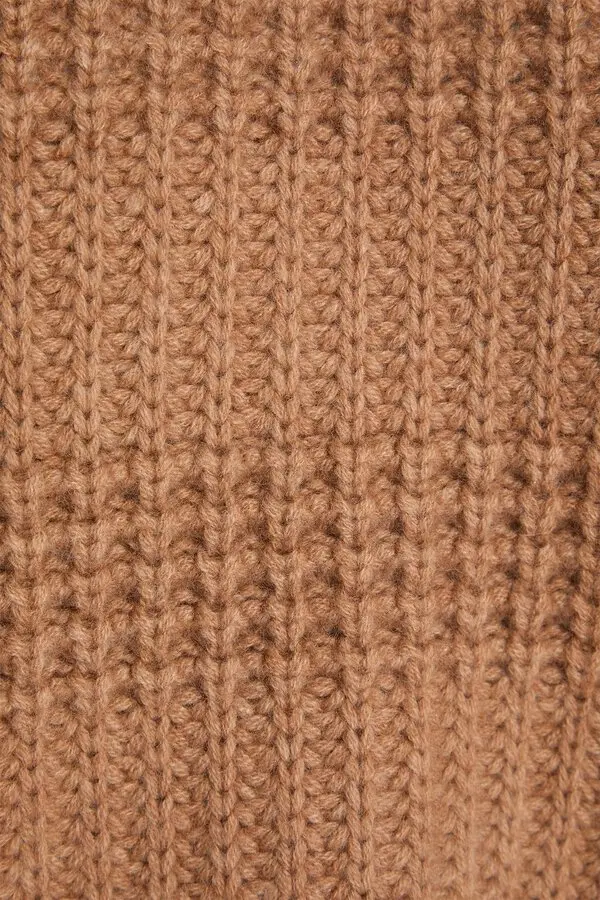 Loulou De Saison Loulou Studio Duba Oversized Ribbed Cashmere Sweater - Light Brown
