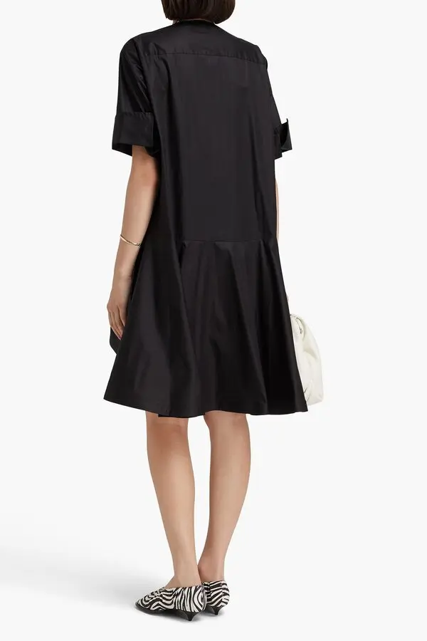 wild fable ruffle tiered black mini dress Bec And Bridge Chantal Shirred Mini Dress Black main image 1