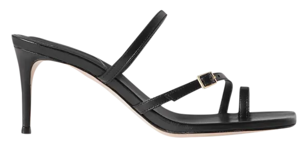 PORTE & PAIRE Leather High Heel Sandals