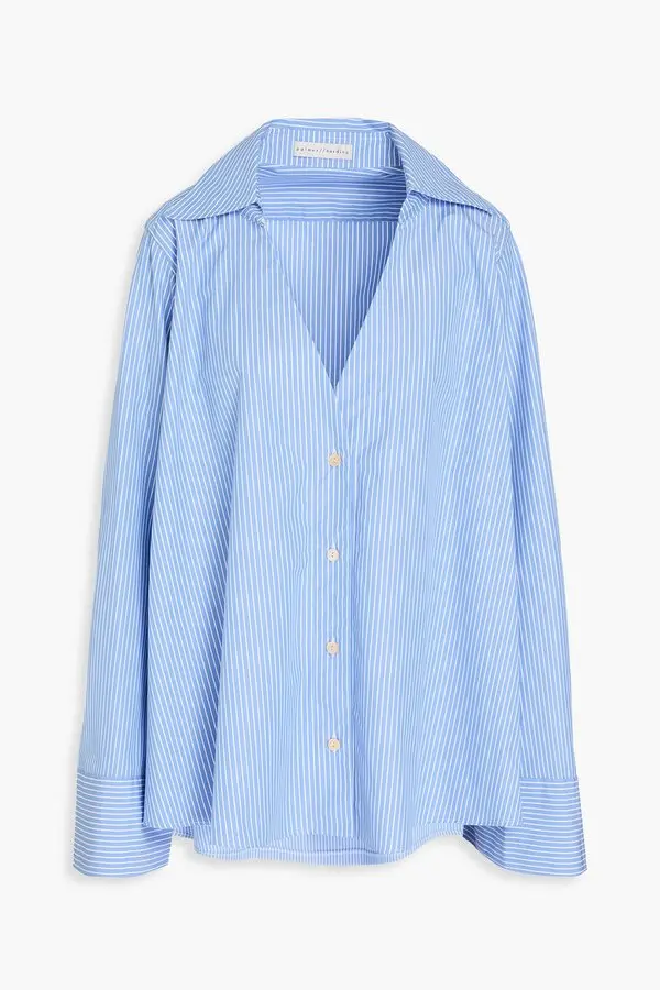 Palmer//harding Reset Striped Cotton-poplin Shirt