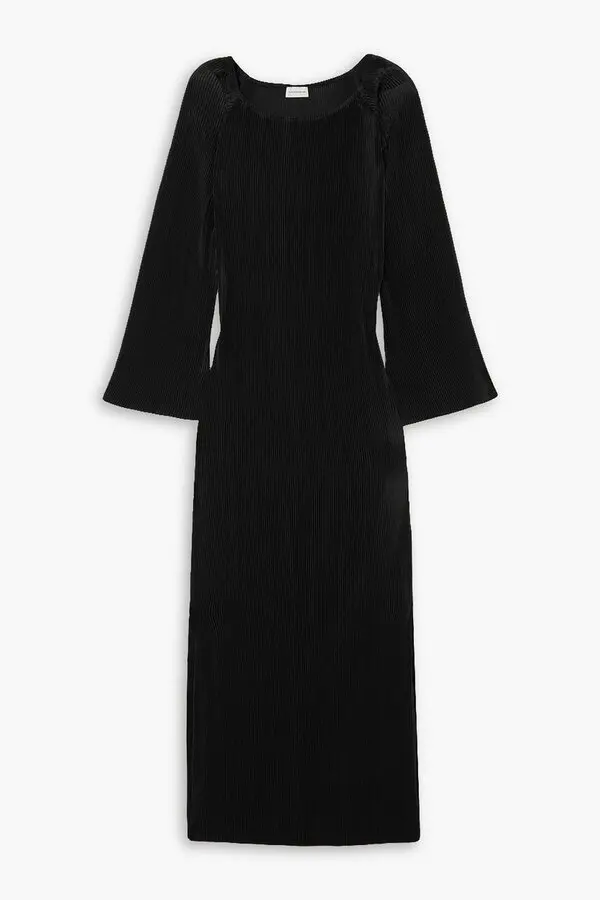 BY MALENE BIRGER Viella Plissé Crepe Maxi Dress