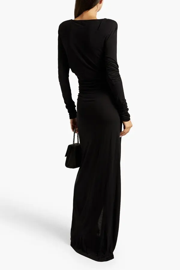 evening envelope dress for women Envelope Neck Ponte Dress - / Black- Size2XS