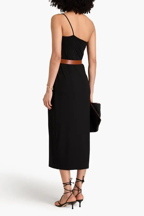 knee length dresses for ladies ENZA COSTA ASYMMETRIC MIDI DRESS  TheLuxeLend