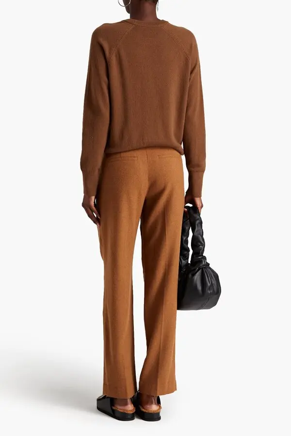 Vince Wool And Cashmere-blend Sweater - Brown