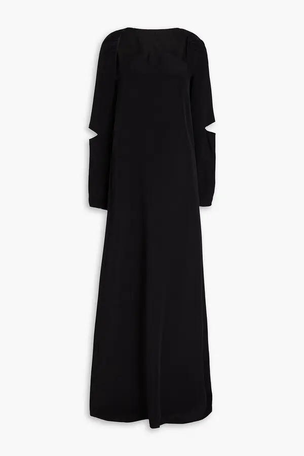Tibi Strapless Silk-crepe Maxi Dress