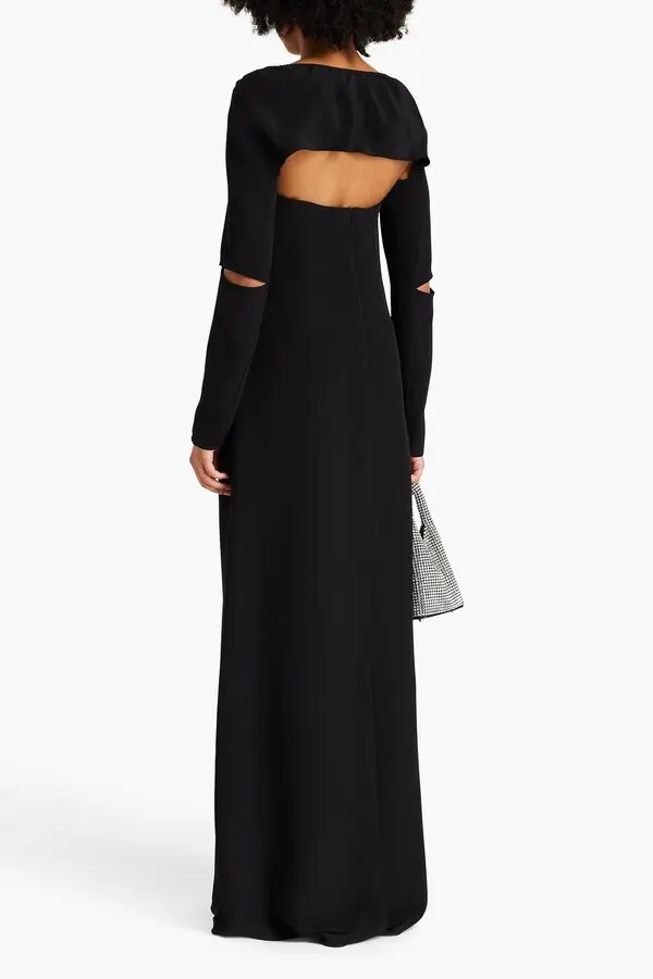 tibi evening dresses BALYKINA TIBI SILVER SEQUIN STRAPLESS MAXI DRESS