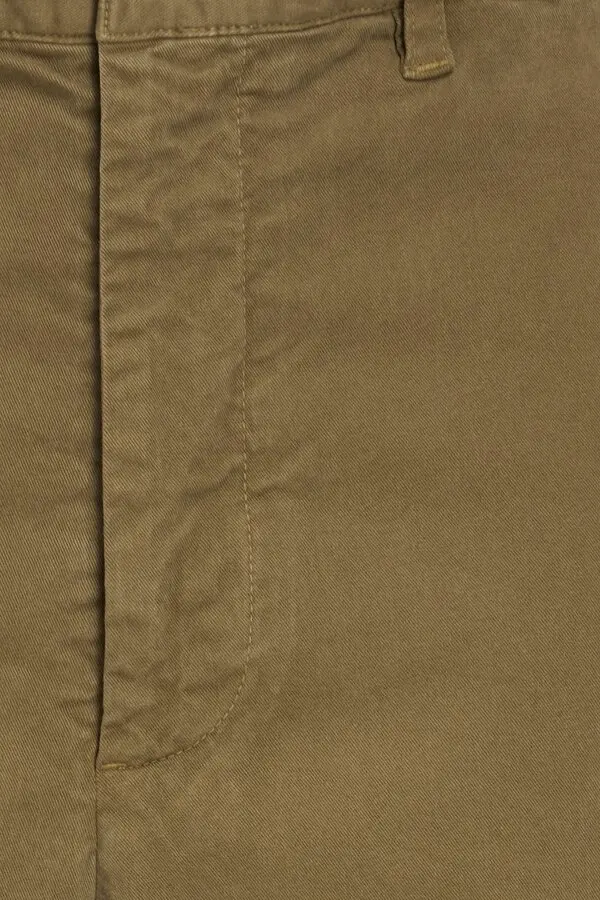 NILI LOTAN Elliot Stretch-cotton Twill Straight-leg Pants - Army Green