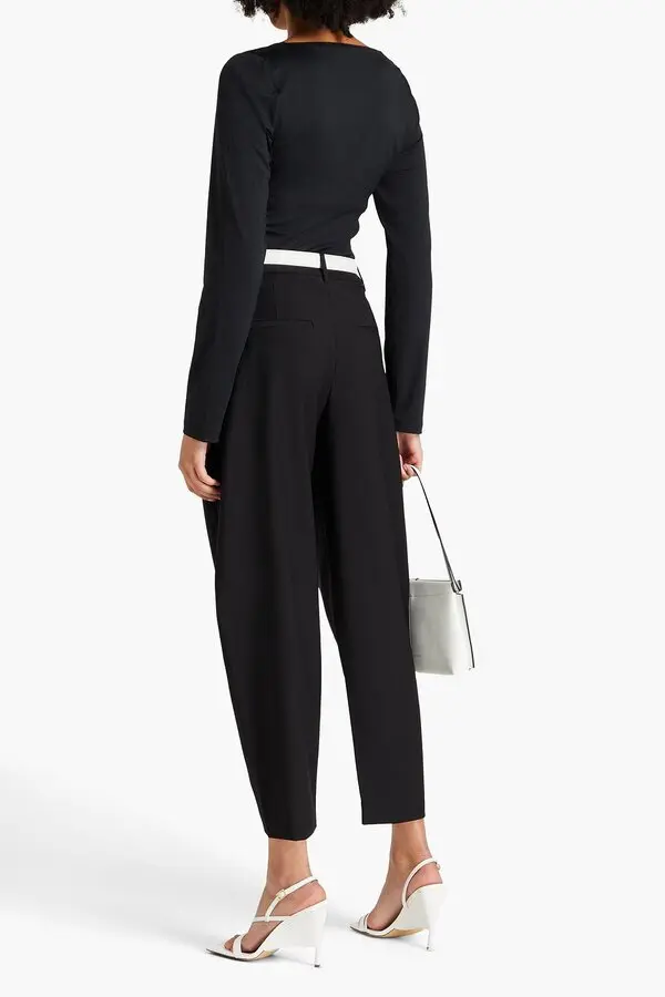 Tibi Ruched Jersey Bodysuit