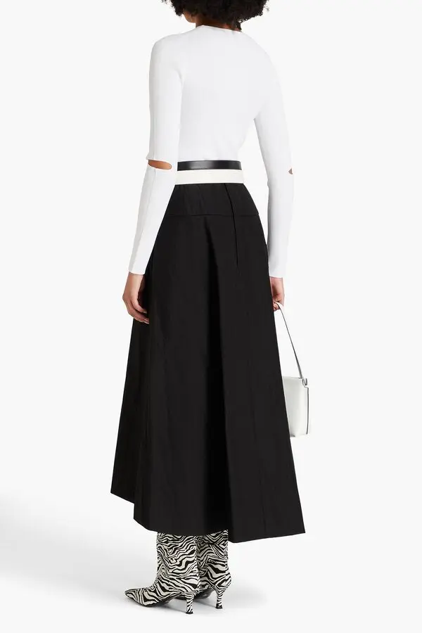 Tibi Cutout Ribbed Top