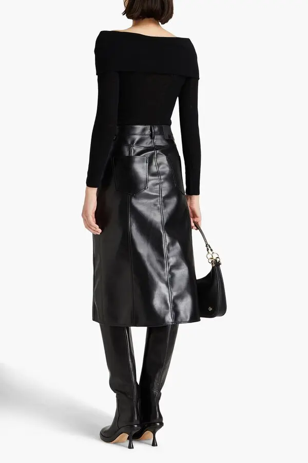 Autumn Cashmere Off-the-shoulder Twisted Top