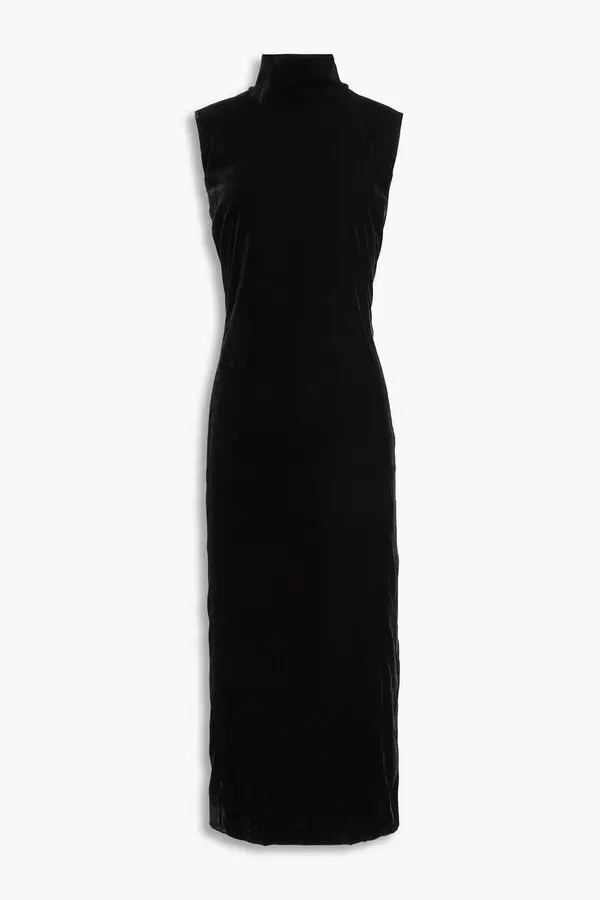 Theory Stretch-velvet Midi Dress