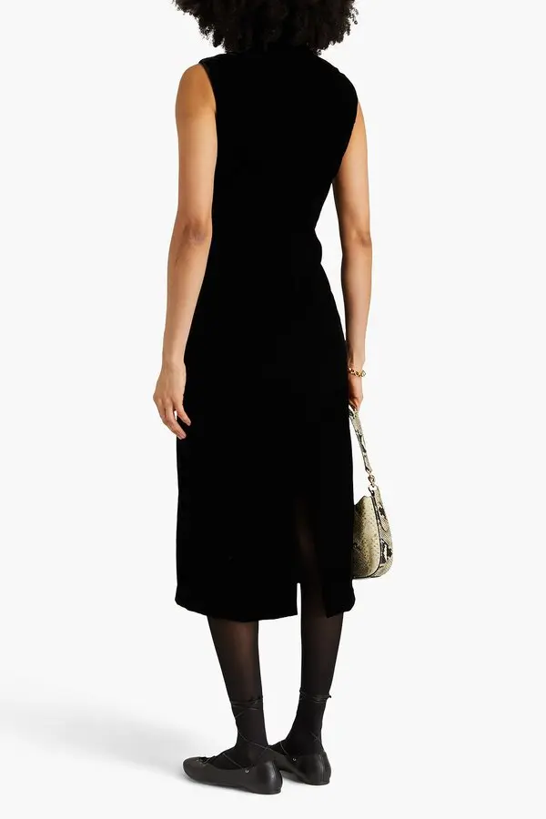 Theory Stretch-velvet Midi Dress