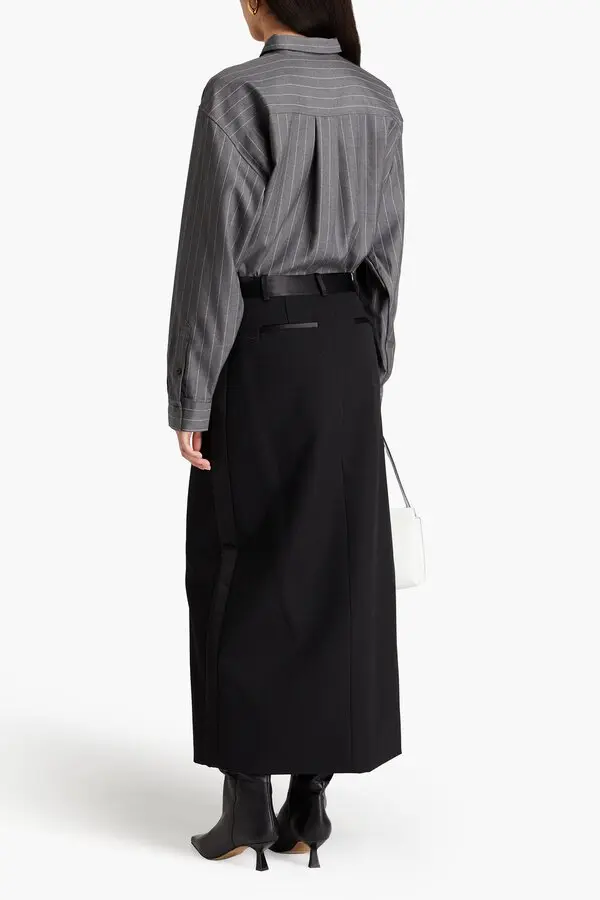 TOTEME Pinstriped Wool-twill Shirt